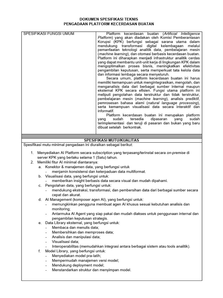 02 Spesifikasi Teknis 287 | PDF