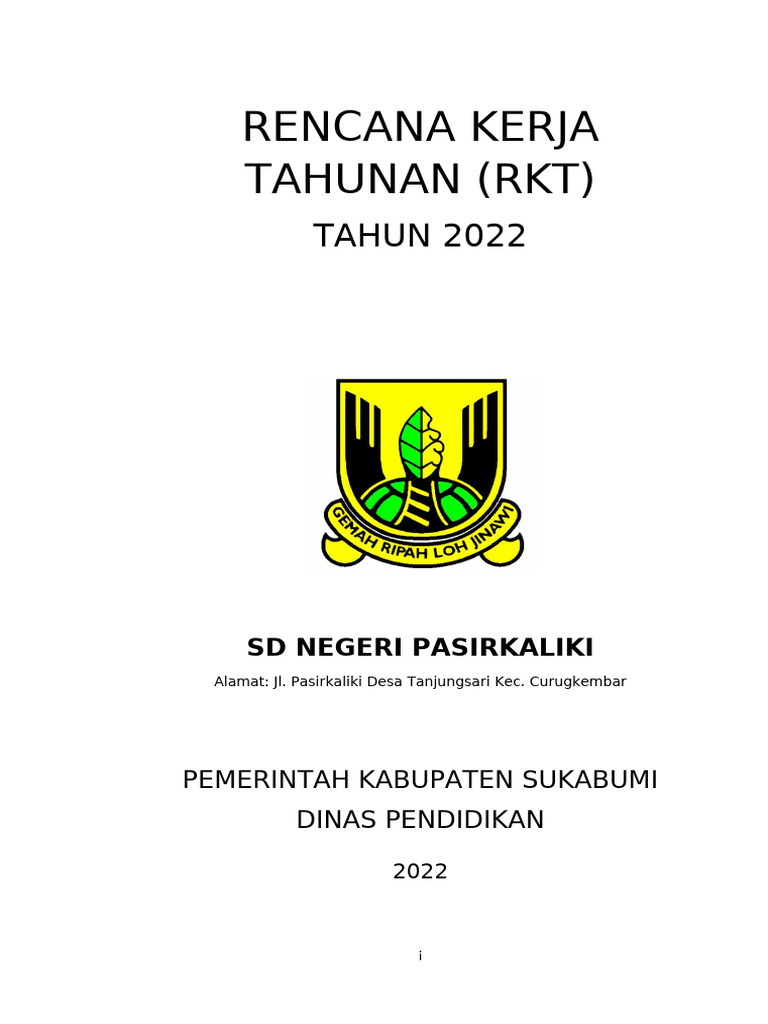 Konsep RKT SD Masa Pandemi | PDF