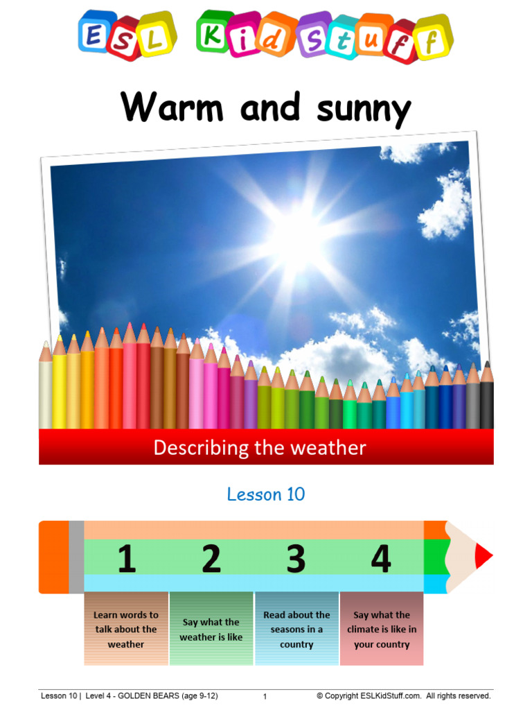 Weather Vocabulary for Kids 9-12 | PDF | Winter | Physical Geography