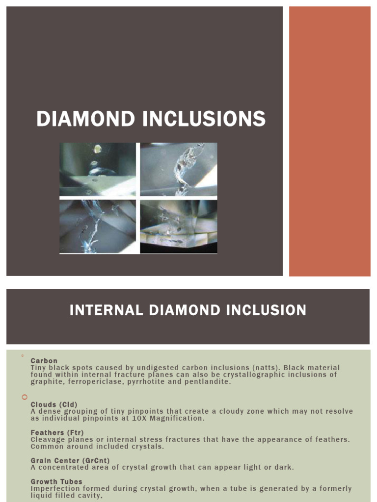 Diamond Inclusion | PDF | Diamond | Mineralogy