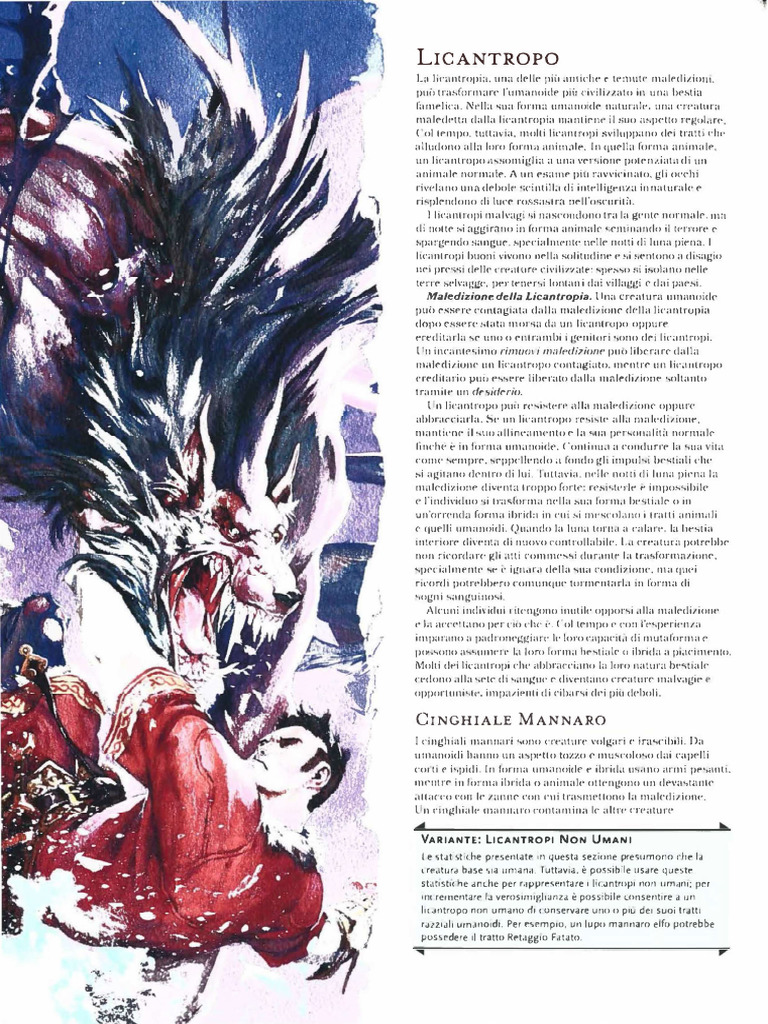 Licantropo o Mannaro | PDF