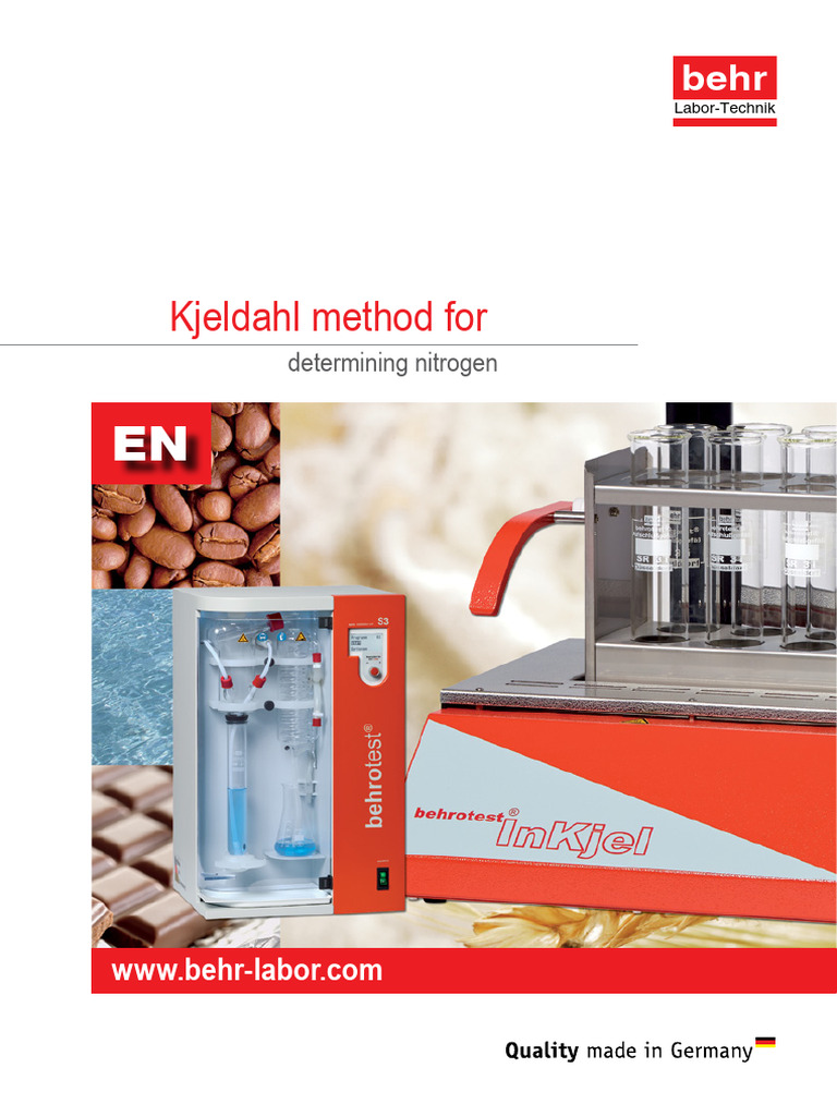 Behr Labor Technik Kjeldahl N Stand en | PDF | Infrared | Pump