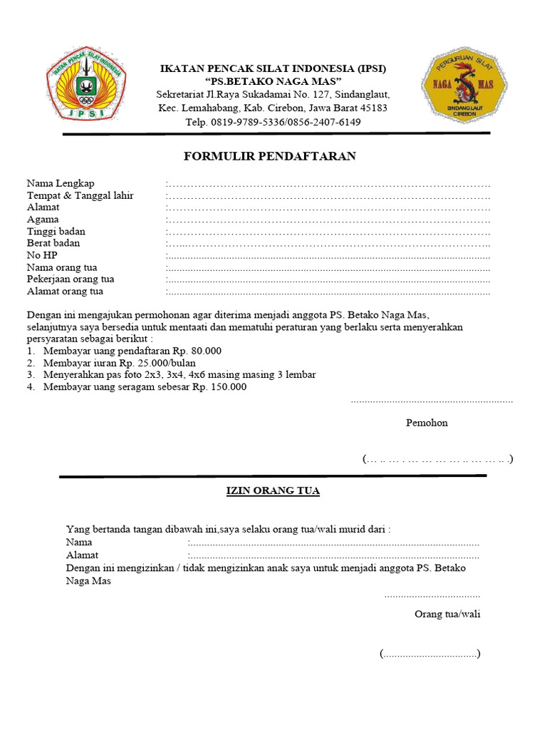 Formulir Baru Banget | PDF