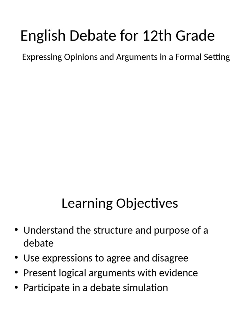 Understanding Debate Structure and Roles | PDF | Argument | Homework