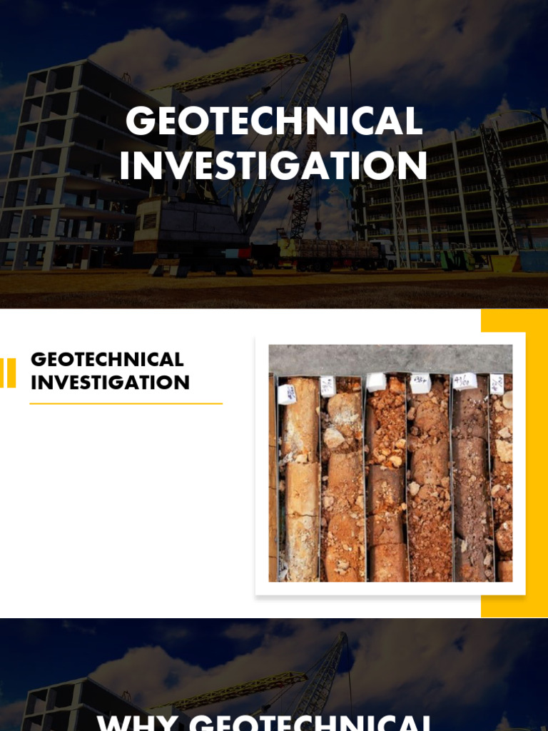 Geotechnical Investigation | PDF | Geotechnical Engineering | Earth Sciences