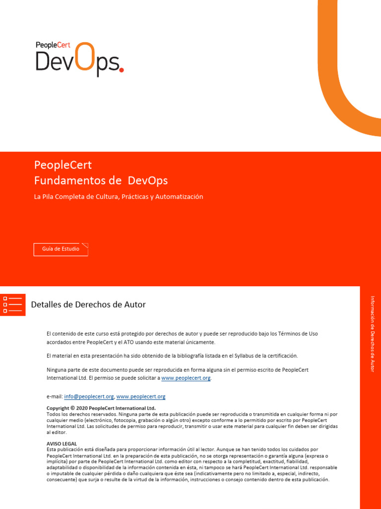 Manual Oficial de Fundamentos de Devops Peoplecert 20210218132415 | PDF | Computación en la nube ...