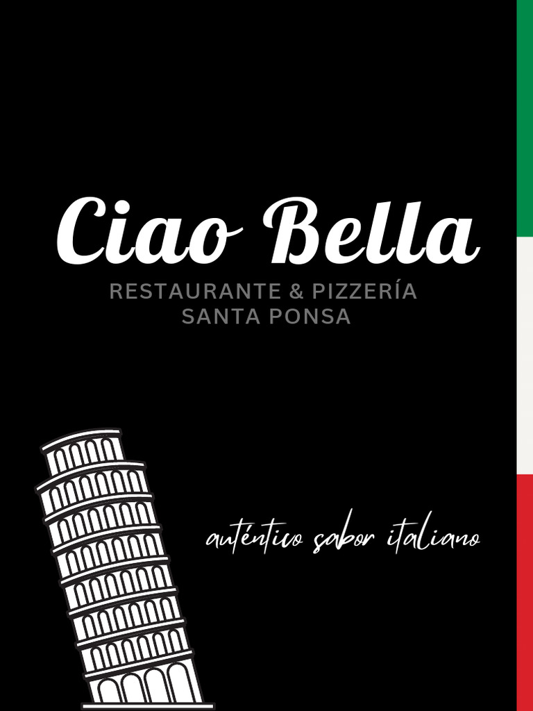 Ciao Bella Carta | PDF | ensalada | Cocina italiana