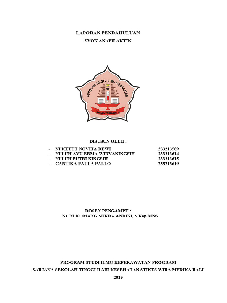 Panduan Lengkap Syok Anafilaktik | PDF