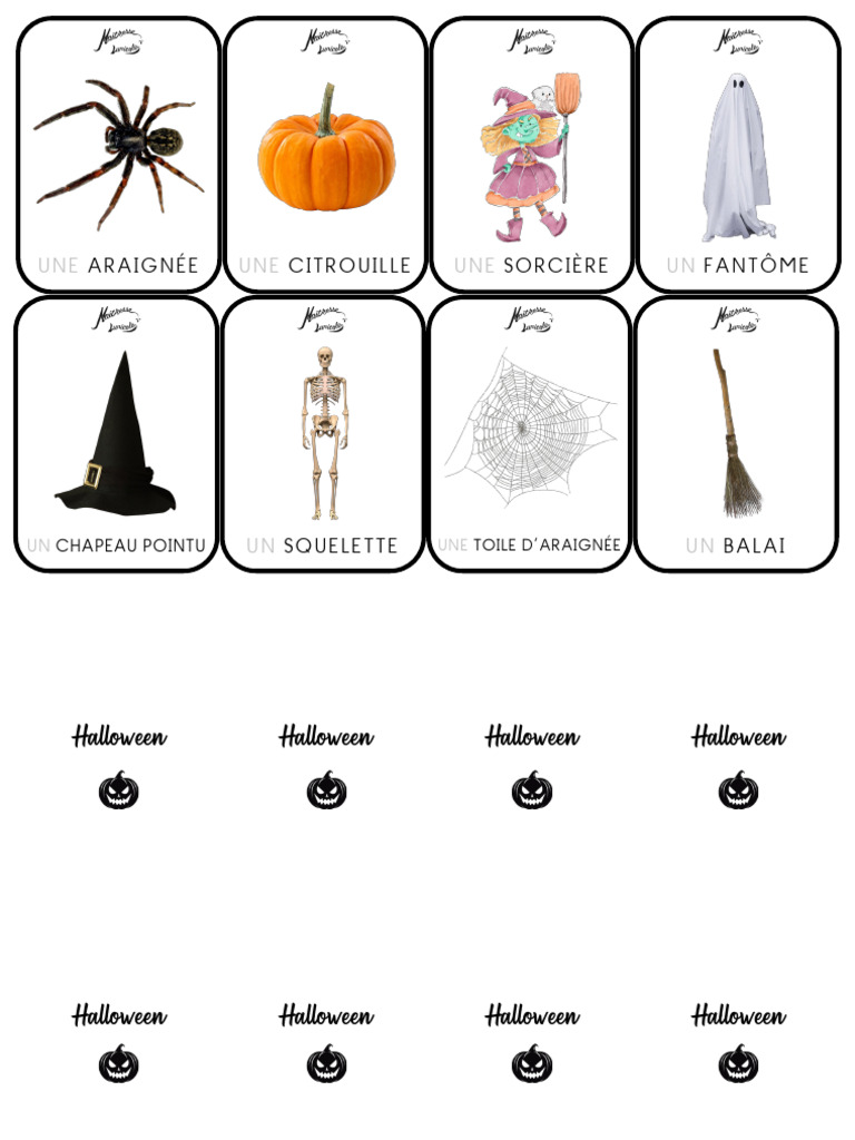 Vocabulaire Halloween Illustré | PDF