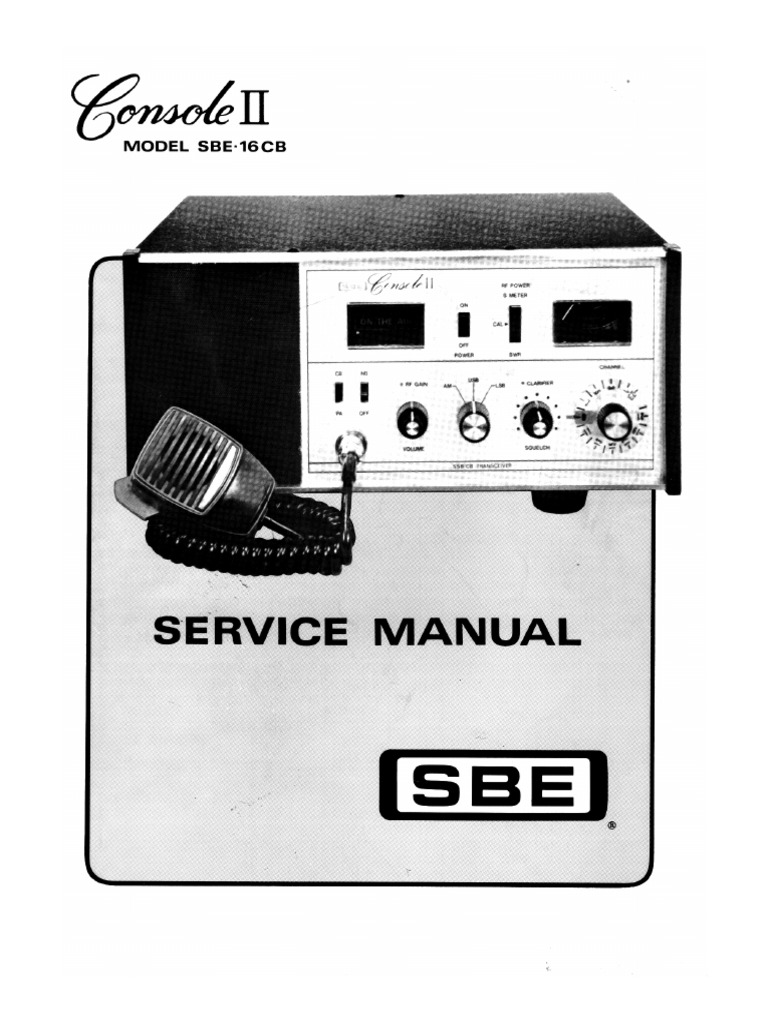 Sbe 16cb Console II SM | PDF
