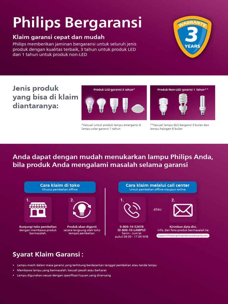 Klaim Garansi Lampu Philips Mudah | PDF