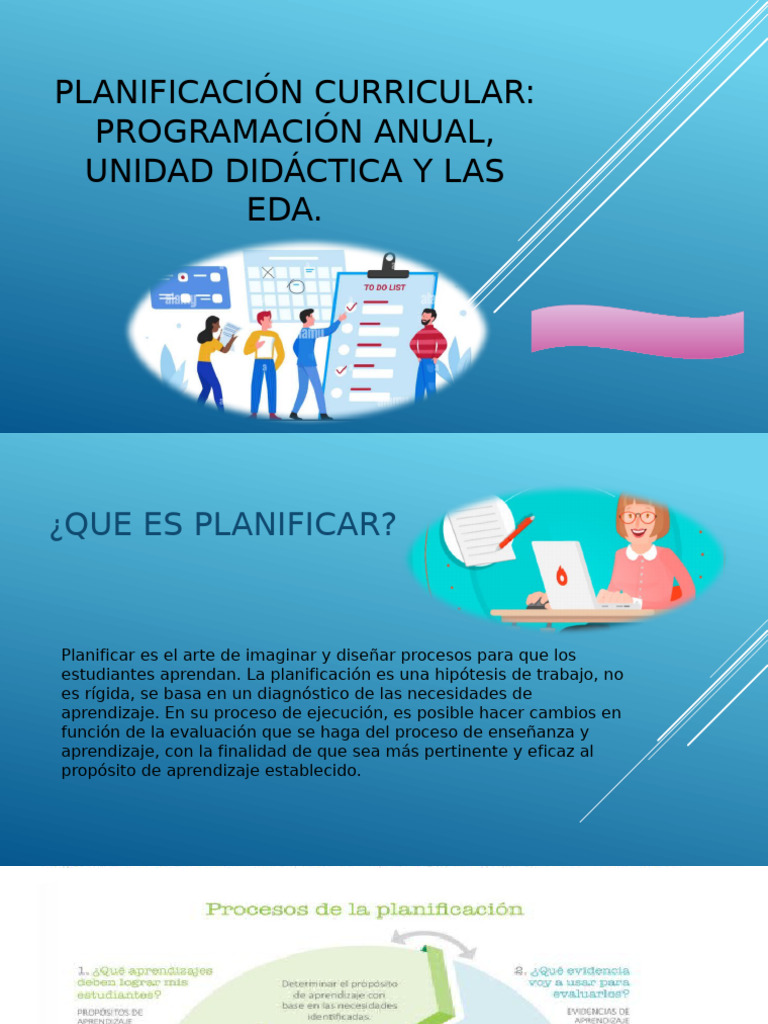 Planificación Curricular Efectiva | PDF | Aprendizaje | Planificación