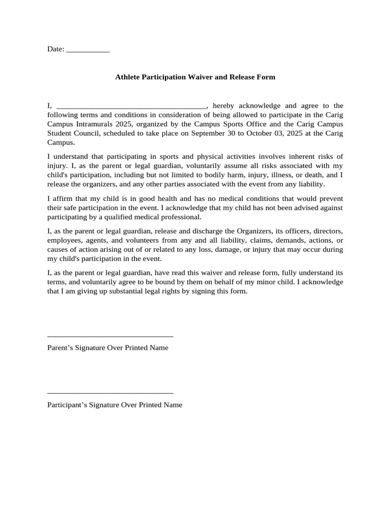 Waiver 2 | PDF