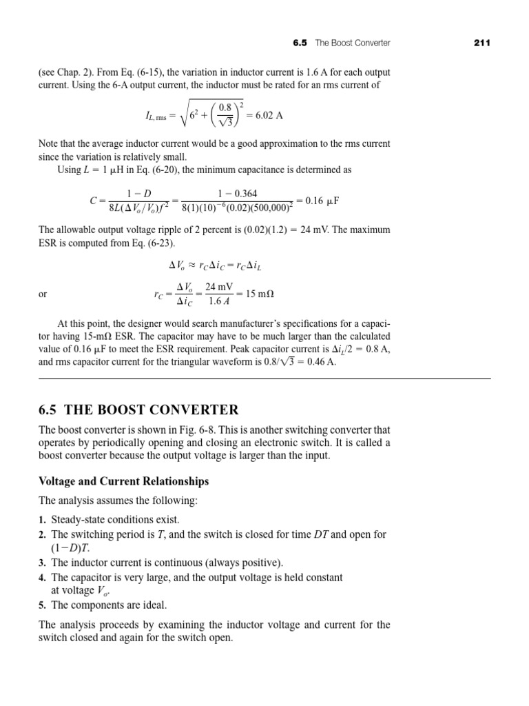 Power Electronics Boost Converter 12 Marks | PDF | Electrical Network ...