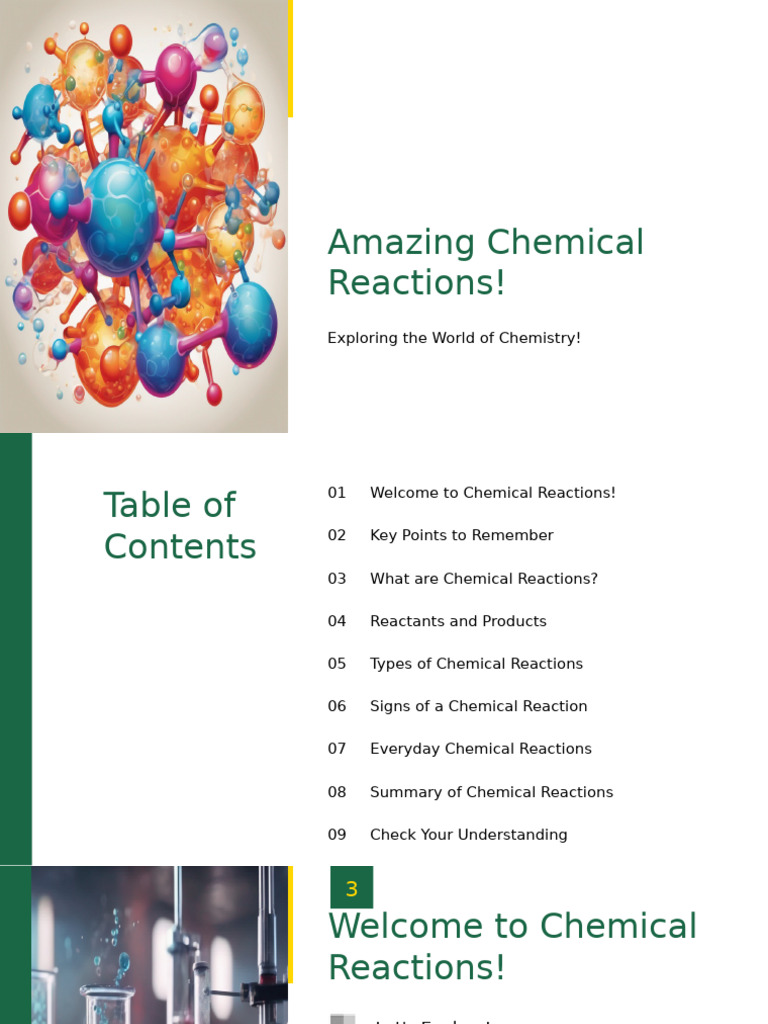 Understanding Chemical Reactions | PDF | Chemical Reactions | Chemical ...