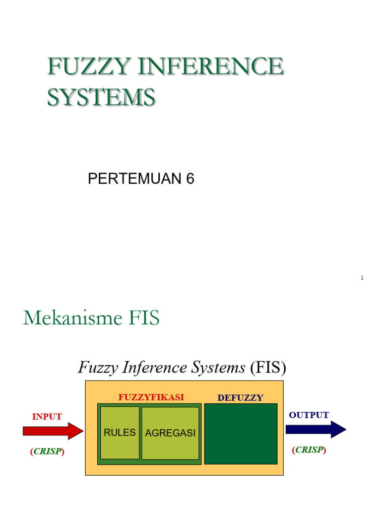 P-6 Materi1-Fuzzy-Inference-System-Metode-Mamdani-Metode-Sugeno | PDF