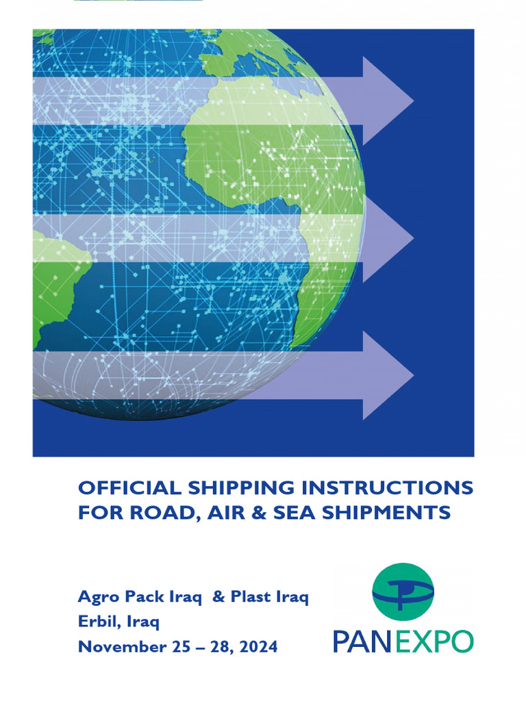 Shipping Guidelines Agro Pack Iraq Plast Iraq 2024 Panexpo GMBH | PDF | Cargo | Customs