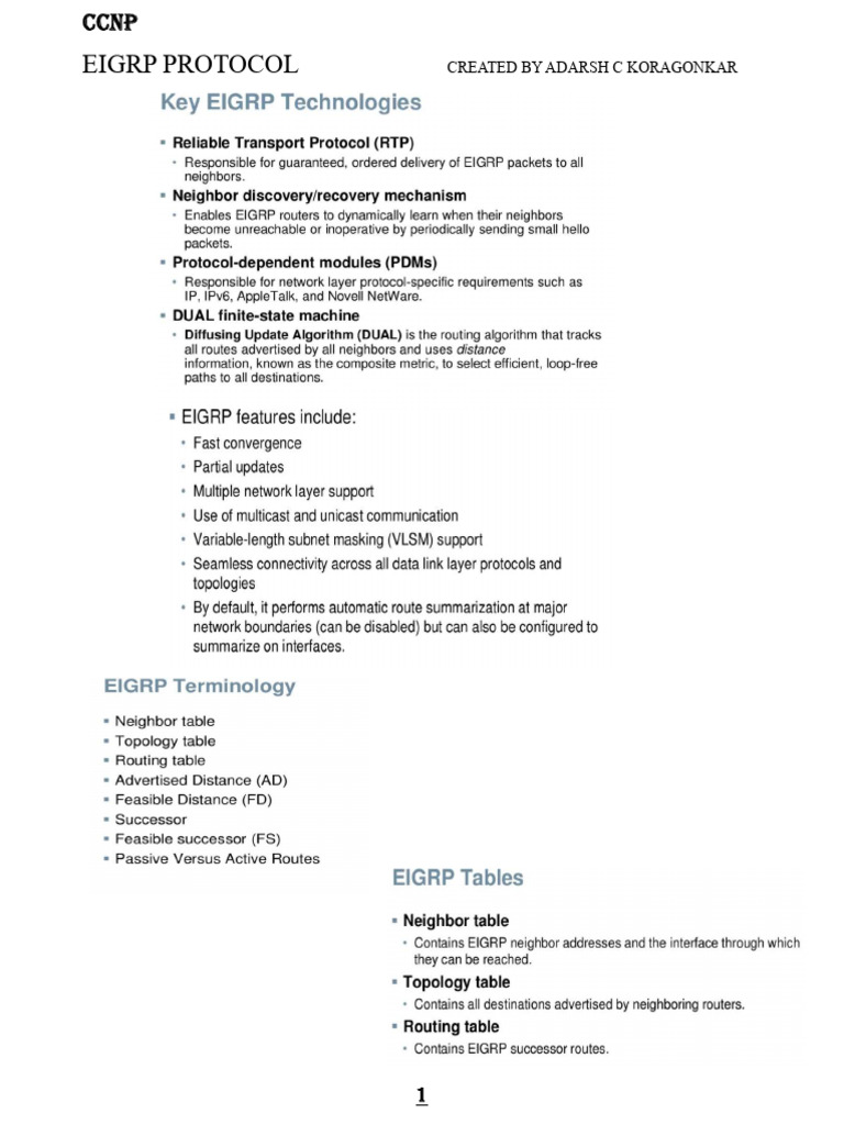 Eigrp Protocol Version 2024 | PDF