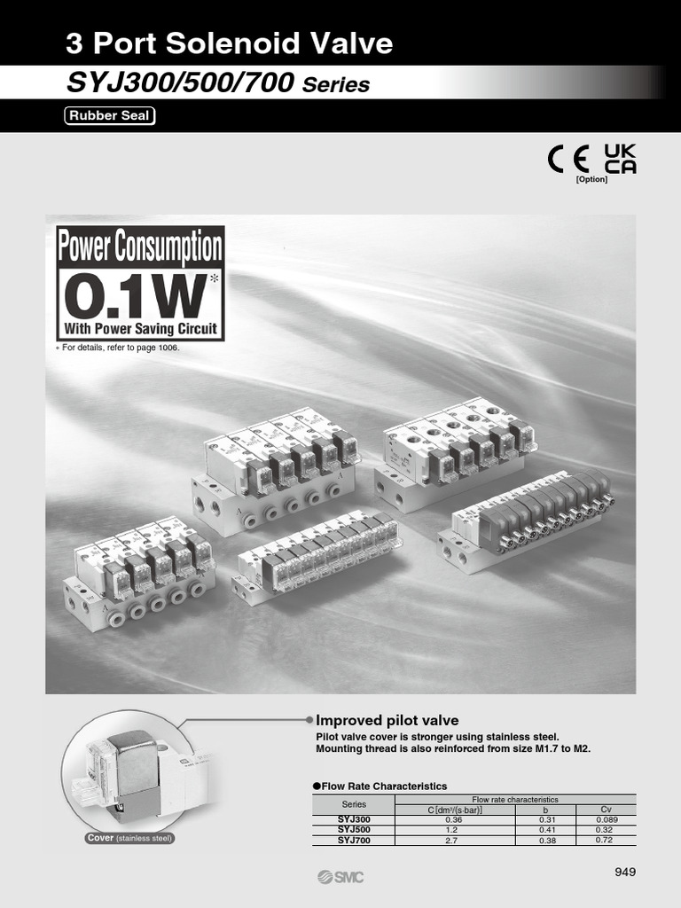 7 2 3 p0949 1010 SYJ300 - en | PDF | Alternating Current | Valve