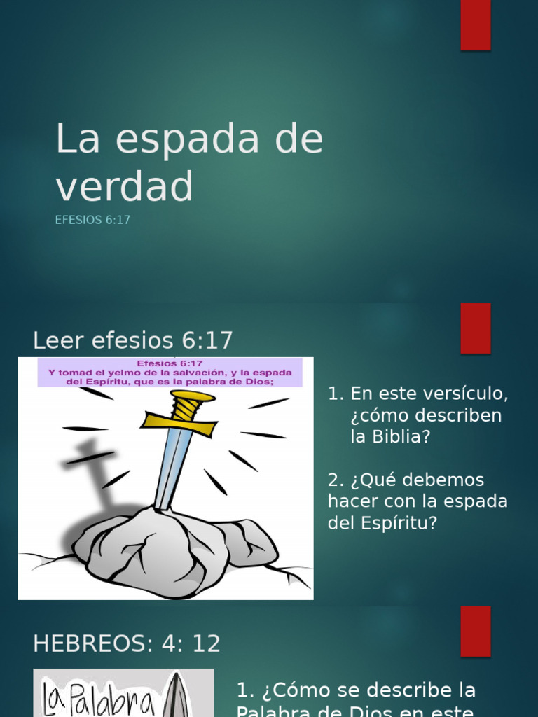 La Espada del Espíritu en la Biblia | PDF
