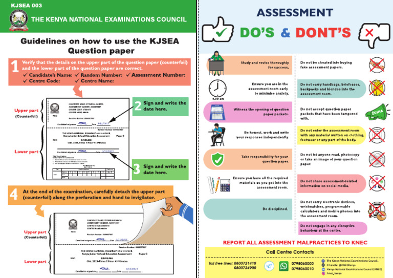 KJSEA 003-Guidelines On How To Use KJSEA - QP | PDF