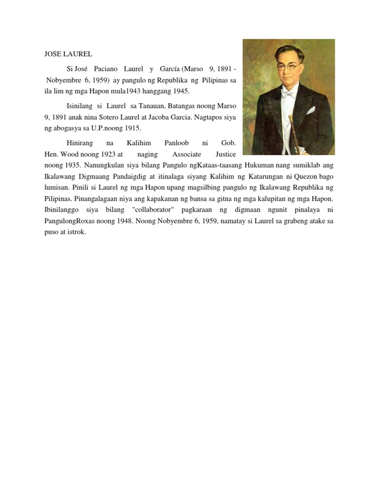 Jose Laurel | PDF