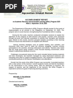 ARAL Program 2025 Accomplishment Report | PDF