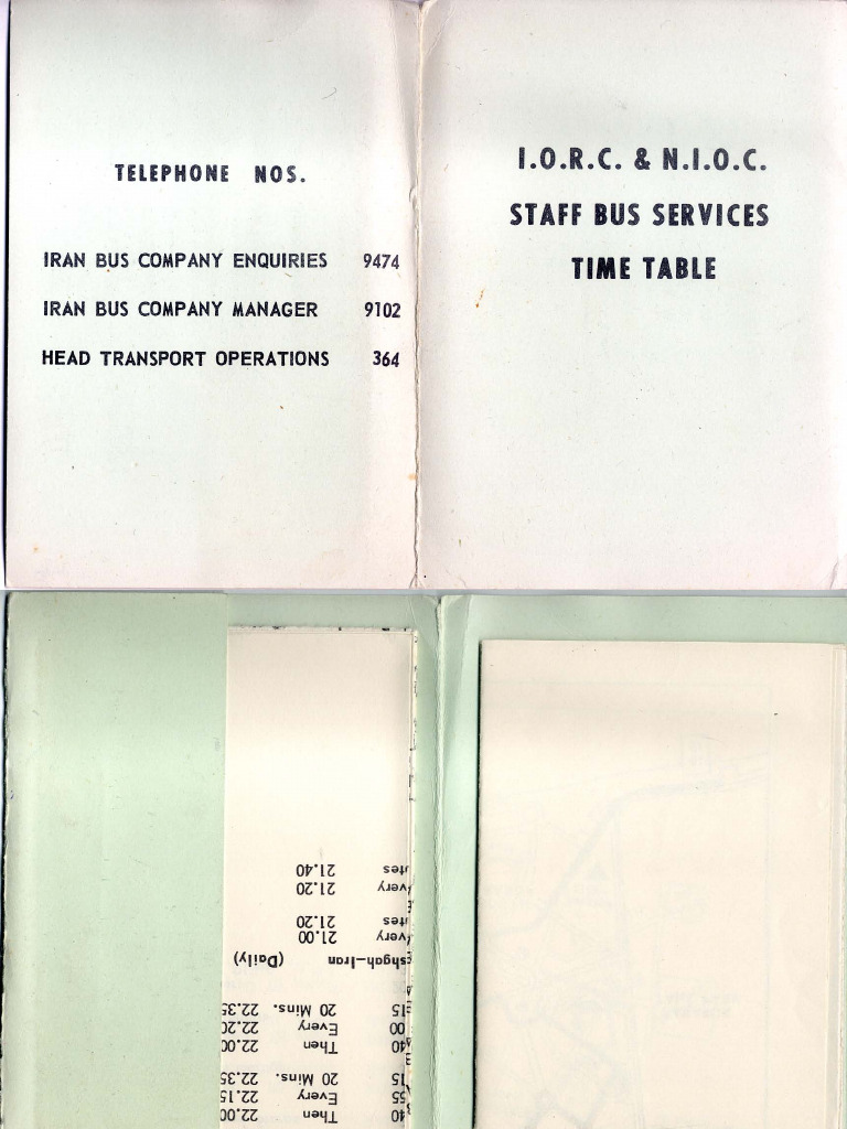 1958 Abadan Bus Map | PDF