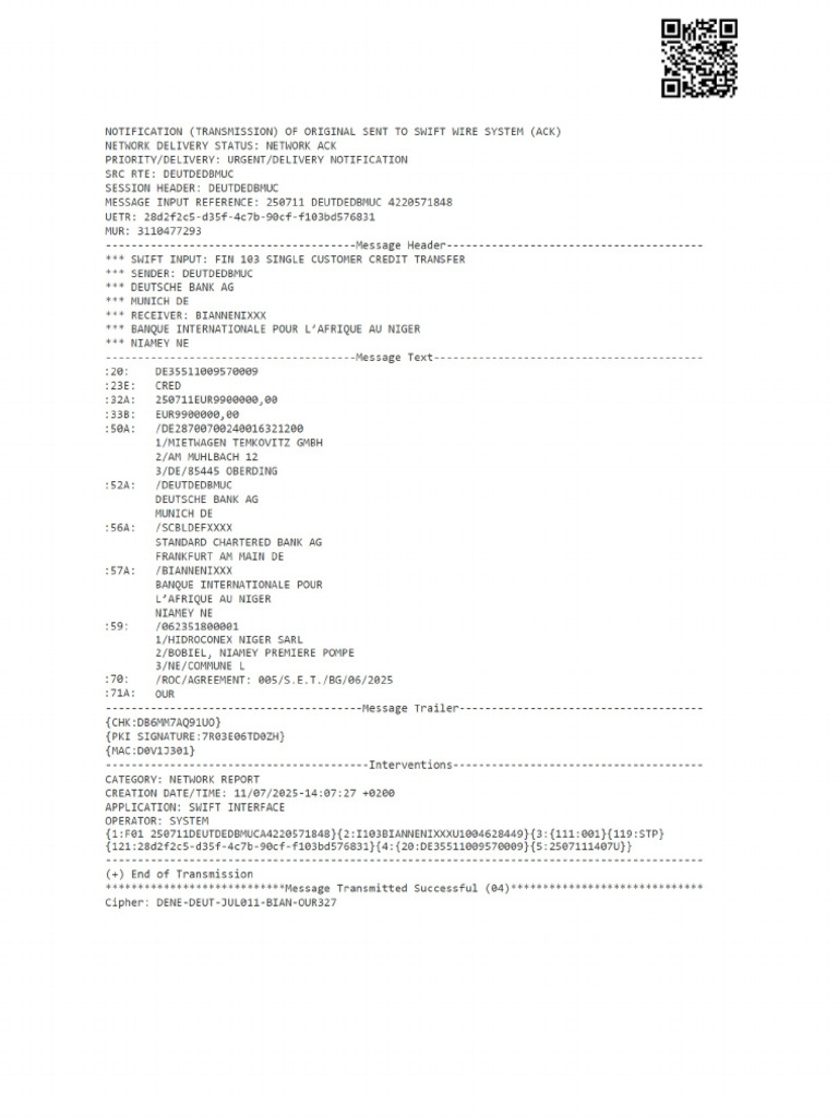 MT103-202 de To Ne 11.07.25 | PDF