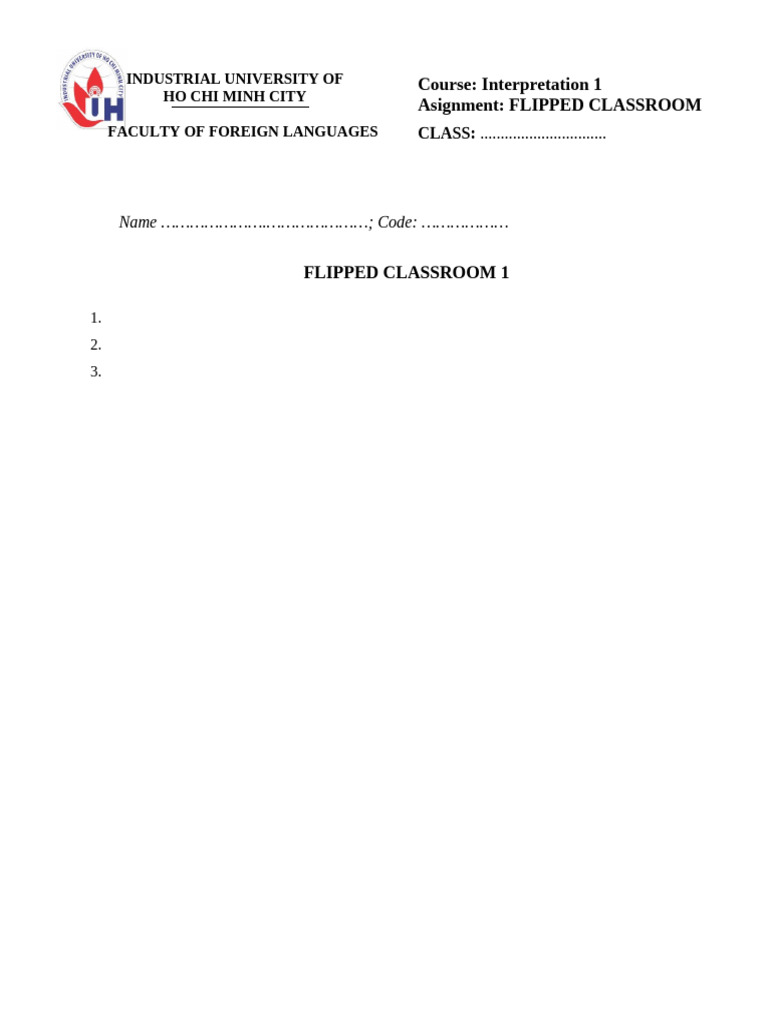Flipped Classroom Answer Sheet 2 | PDF