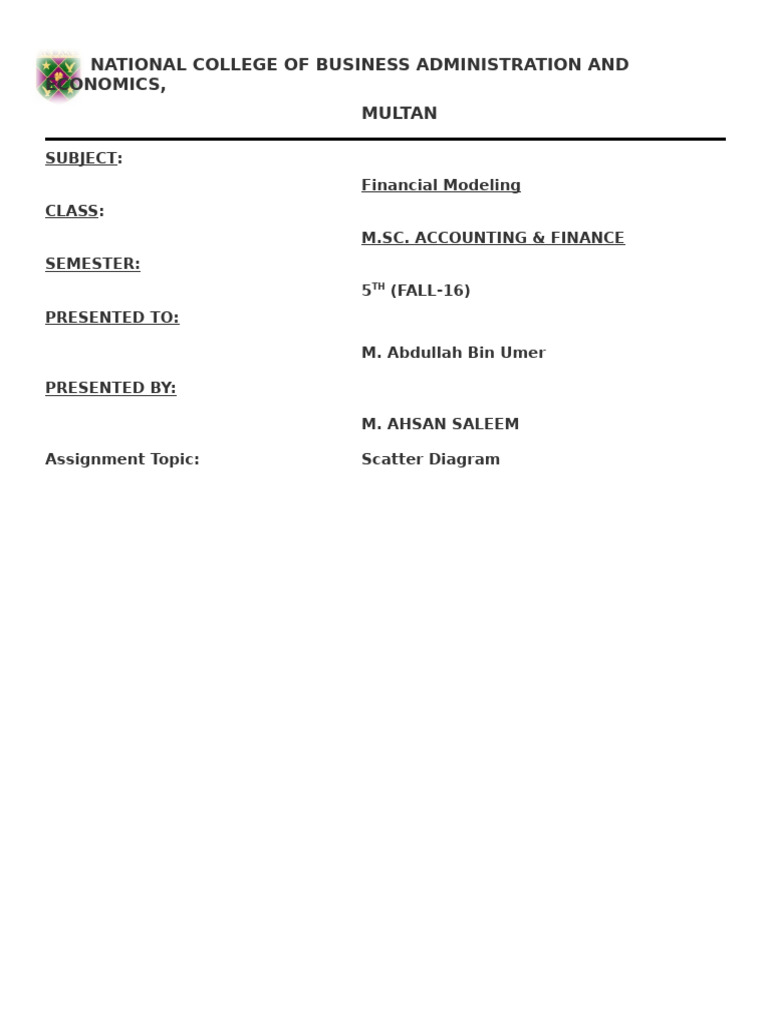 Report Financial Modeling | PDF
