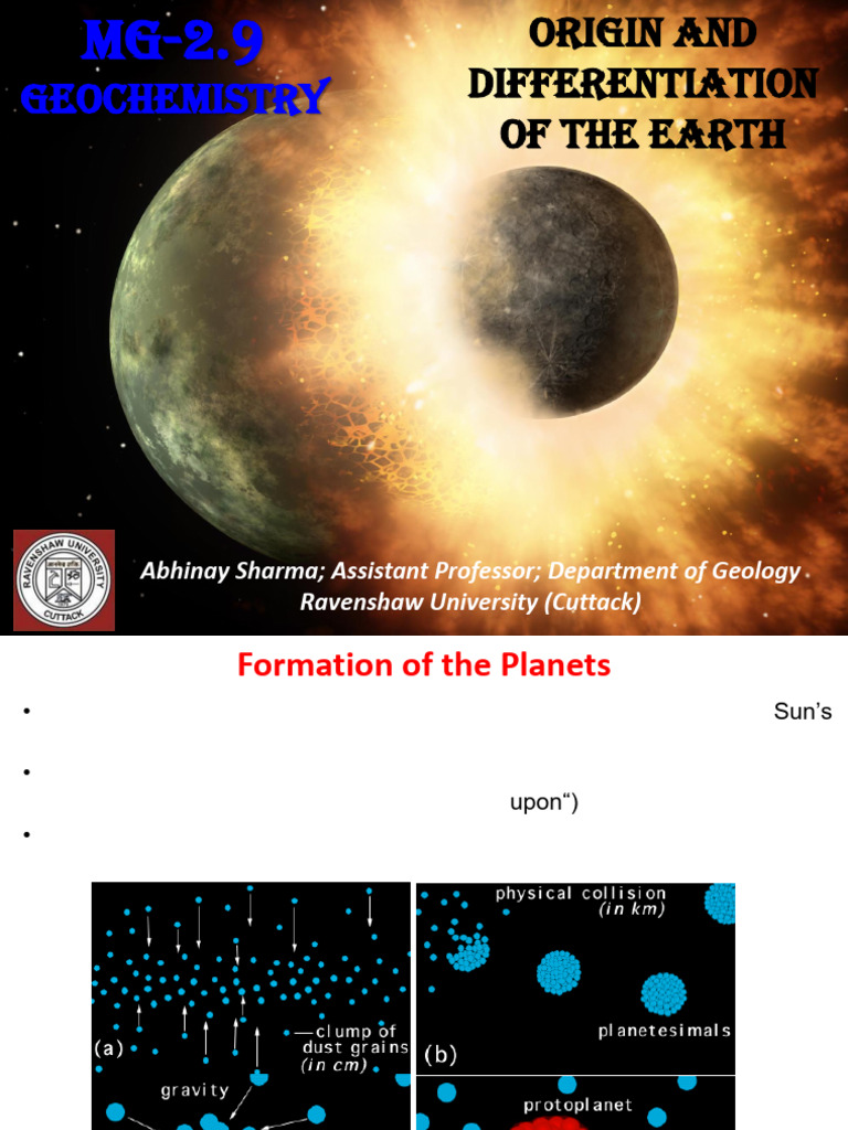 Earth's Formation and Differentiation Process | PDF | Planetary Core ...