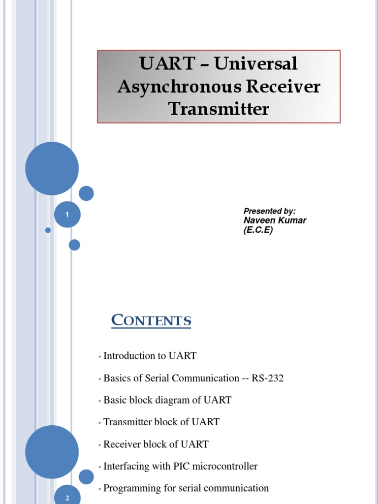 UART | PDF | Digital Electronics | Media Technology