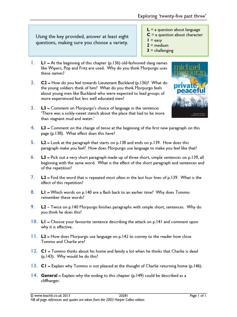 Chapter Ten Twenty Five Past Three Questions | PDF | Chess | Chess Theory