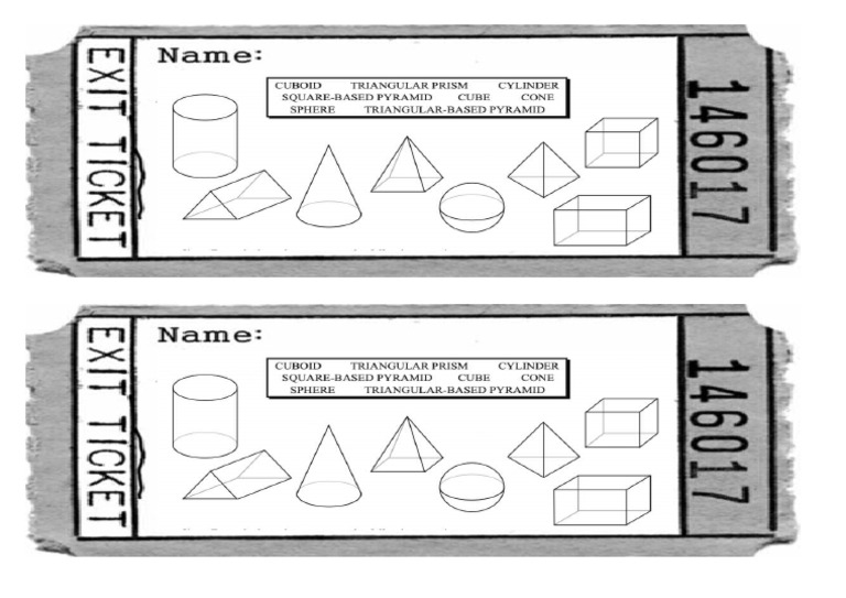 Exit Ticket | PDF