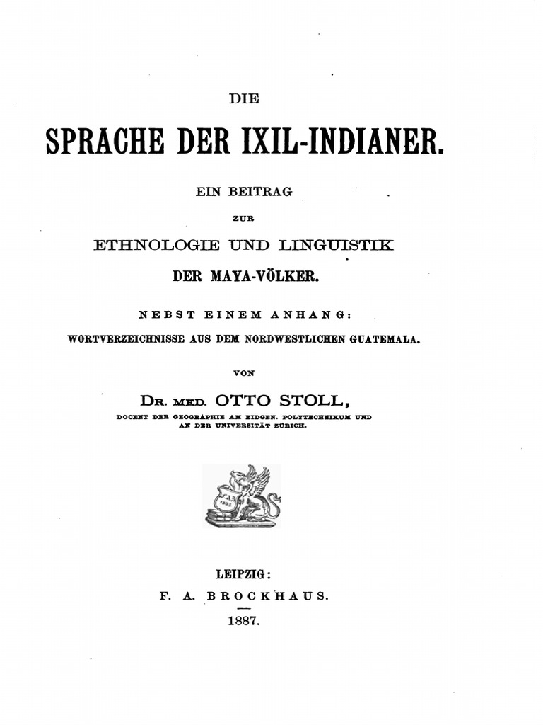 Stoll Ixil Sprache (Vocabulary) | PDF