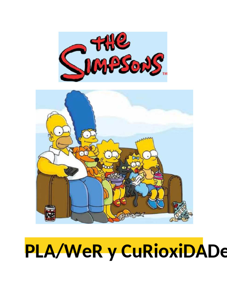 Planer de Los Simpson | PDF | Lisa Simpson | Bart Simpson