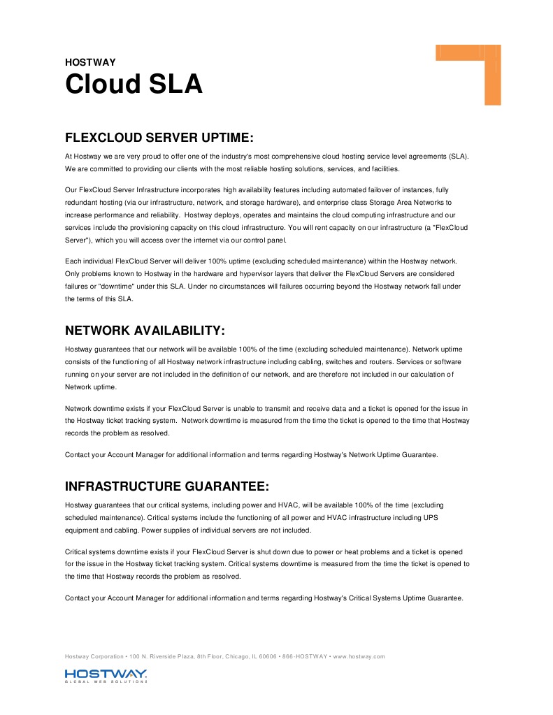 Cloud SLA | PDF | Service Level Agreement | Computer Network