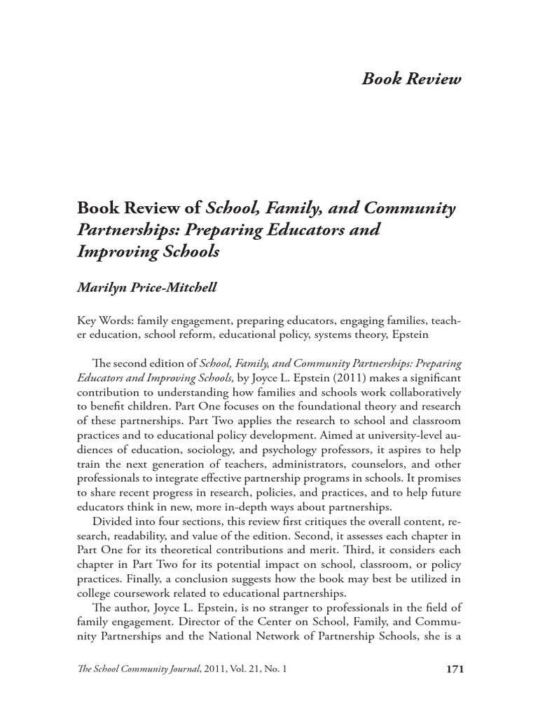 Book Review of School Family and Communi | PDF | Theory | Methodology