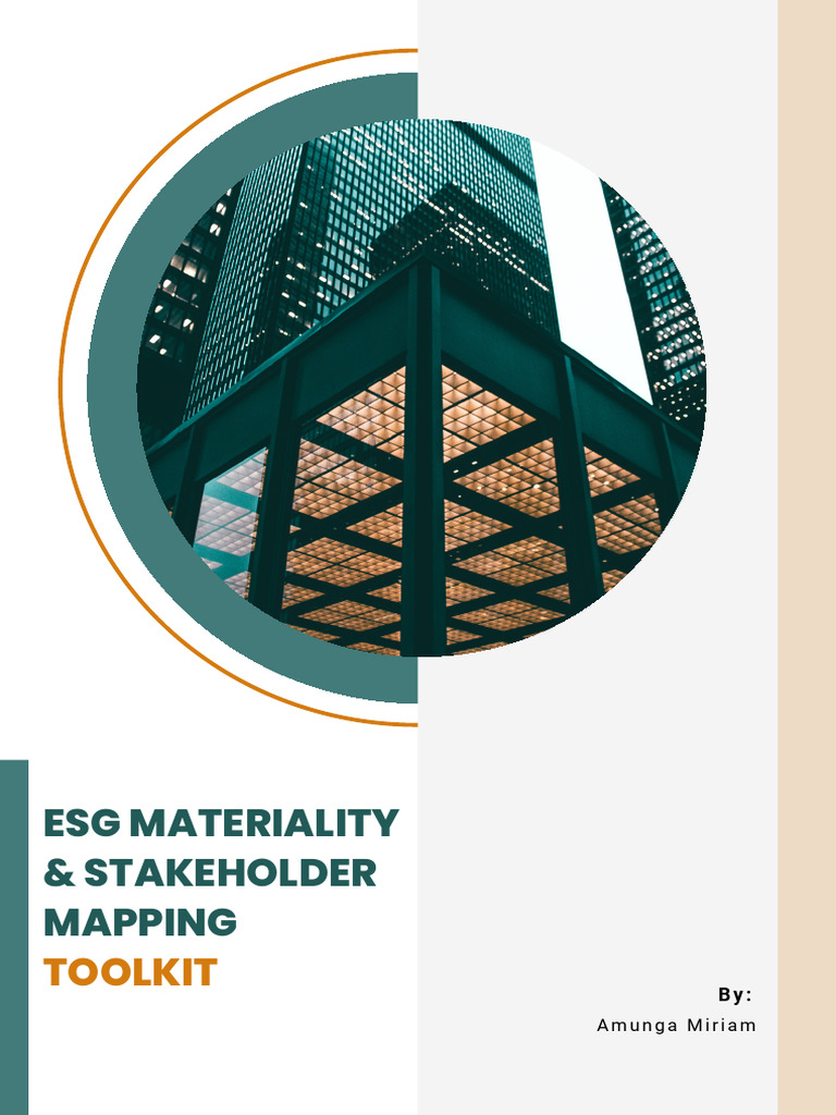 ESG Materiality & Stakeholder Toolkit | PDF | Business | Economies
