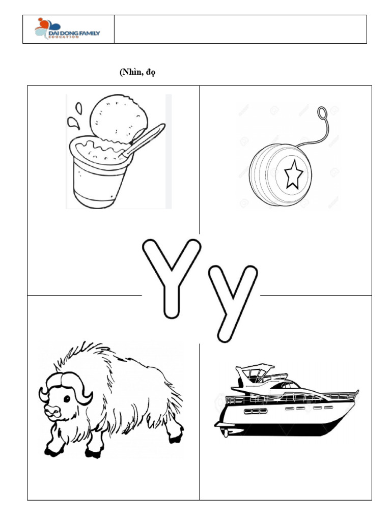 1a2 Letter Yy | PDF