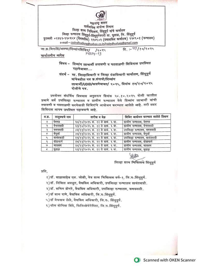 Handicap Camp Date & Order | PDF