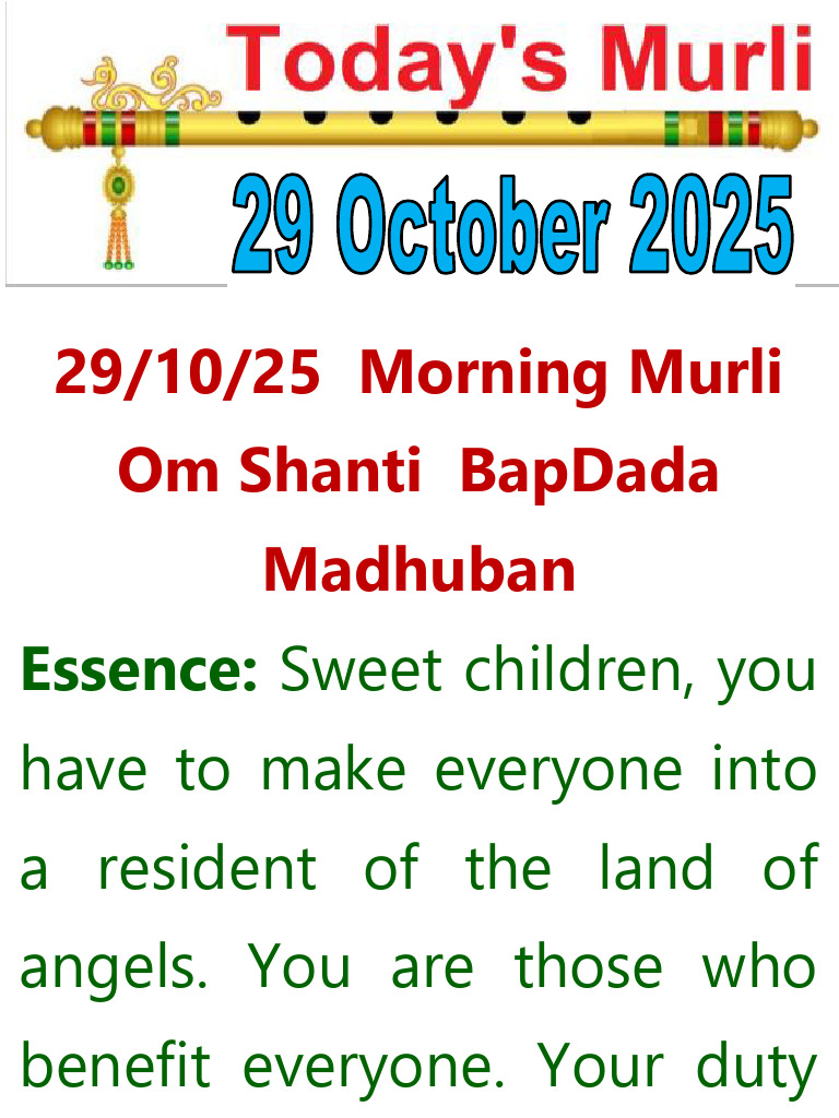 Morning Murli: Path to Soul Consciousness | PDF | Shiva | Soul