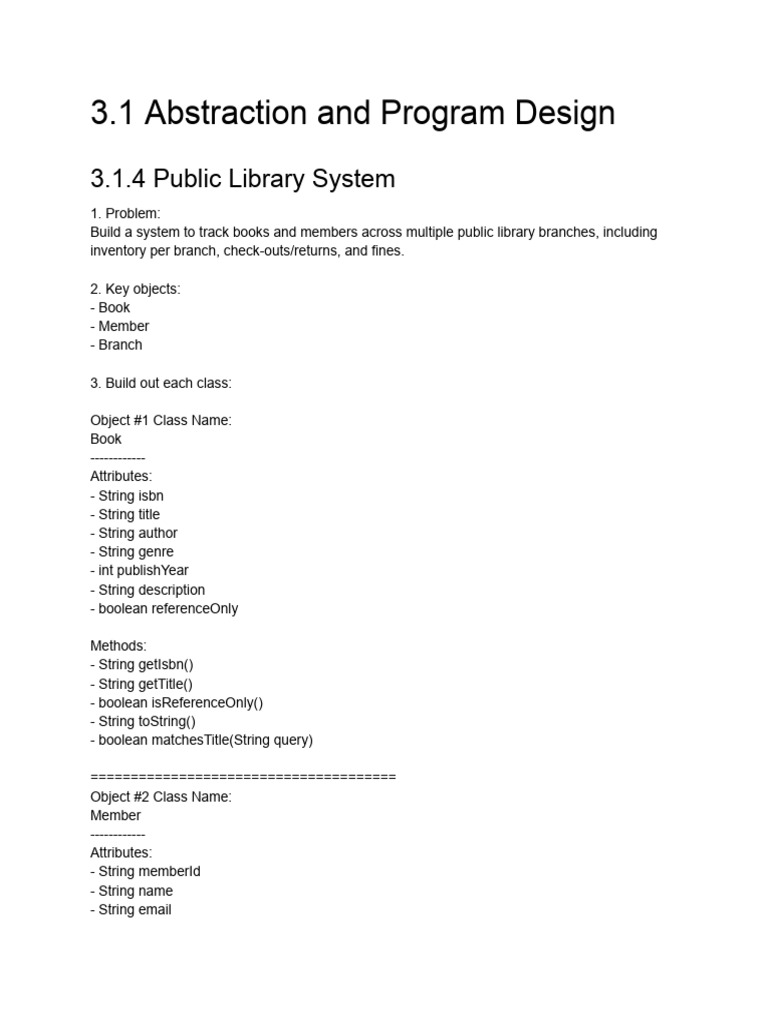 3.1 Abstraction and Program Design | PDF | Boolean Algebra | Teaching Mathematics