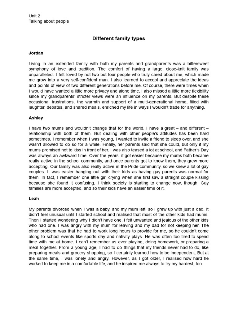 Exploring Diverse Family Dynamics | PDF