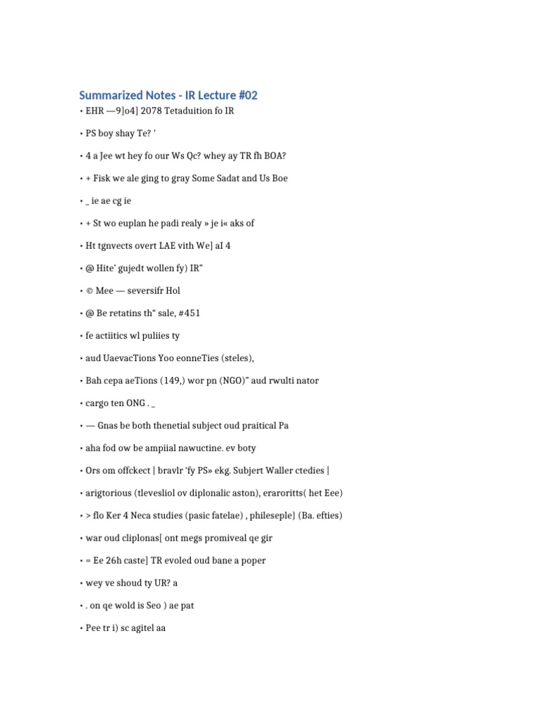 IR Lecture02 Summary | PDF