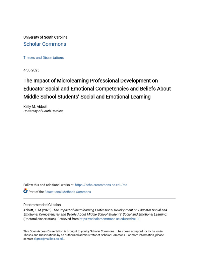 The Impact of Microlearning Professional Development On Educator | PDF ...