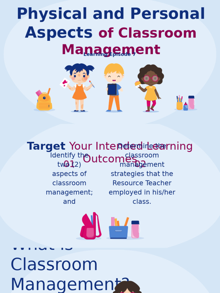 Classroom Management Strategies Overview | PDF | Classroom Management ...
