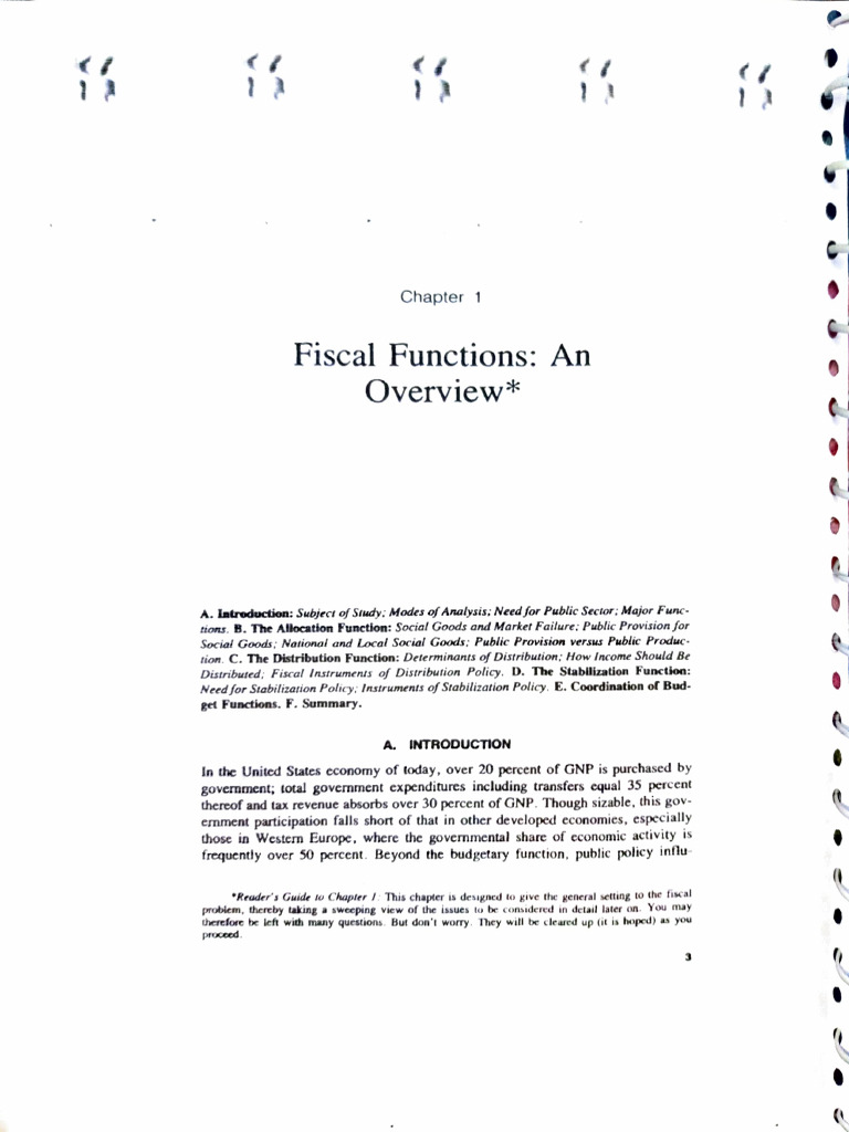 Fiscal Function and Overview | PDF | Taxes | Economics