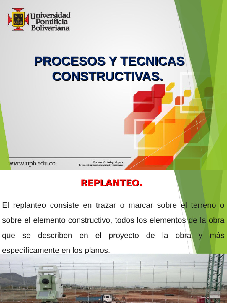 Proceso Constructivo Replanteo | PDF | Demolición